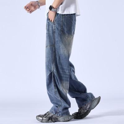 China Regular Blue Mid Waist Non Stretch wholesale skinny jeans mens Urban Fashion Daily Office/Commute Custom (YY-M296) for sale