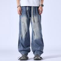 China Regular Blue Mid Waist Non Stretch wholesale skinny jeans mens Urban Fashion Daily Office/Commute Custom (YY-M296) for sale