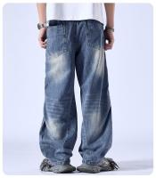 China Regular Blue Mid Waist Non Stretch wholesale skinny jeans mens Urban Fashion Daily Office/Commute Custom (YY-M296) for sale