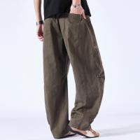 China Green Daily Mid Waist wide leg track pants Cotton 100% Spring 2026 Custom (YY-M253) for sale