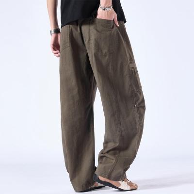 China Green Daily Mid Waist wide leg track pants Cotton 100% Spring 2026 Custom (YY-M253) for sale