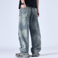 China Loose Fit Blue Mid Waist Non Stretch wholesale skinny jeans mens Urban Fashion Daily Office/Commute Custom (YY-M228) for sale