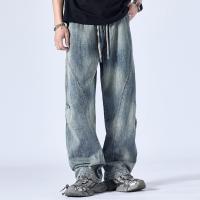 China Loose Fit Blue Mid Waist Non Stretch wholesale skinny jeans mens Urban Fashion Daily Office/Commute Custom (YY-M228) for sale