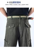 China Beading Washed Casual Beading wide leg track pants Army Green Cotton 100% Custom (KU2510) for sale