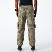 China Camouflage Daily Washed Mid Waist jogger pants wholesale Camouflage Breathable Custom (KU24113) for sale