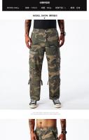 China Washed Daily Washed Mid Waist cargo pants wholesale price Cotton 100% Urban Fashion Custom (KU24111) for sale