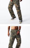 China Washed Daily Washed Mid Waist cargo pants wholesale price Cotton 100% Urban Fashion Custom (KU24111) for sale