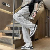 China Mid Waist Daily Washed Mid Waist cargo pants wholesale price Camouflage Cotton 100% Custom (KU24111) for sale