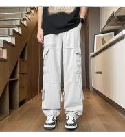 China Mid Waist Daily Washed Mid Waist cargo pants wholesale price Camouflage Cotton 100% Custom (KU24111) for sale