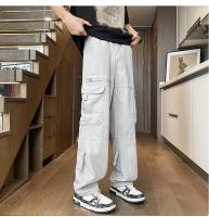 China Mid Waist Daily Washed Mid Waist cargo pants wholesale price Camouflage Cotton 100% Custom (KU24111) for sale