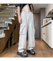 China Black Daily Mid Waist cargo pants wholesale price Cotton 100% Non Stretch Custom (KU24112) for sale