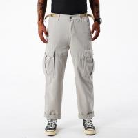 China Black Daily Washed cargo pants wholesale price Mid Waist Breathable Custom (KU24112) for sale