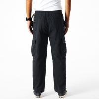 China Black Daily Washed cargo pants wholesale price Mid Waist Breathable Custom (KU24112) for sale