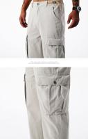 China Black Daily Washed cargo pants wholesale price Mid Waist Breathable Custom (KU24112) for sale