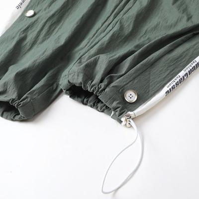 China Summer Non Stretch Urban Fashion jogger pants wholesale Dark Green Light Grey Custom (KU24108) for sale