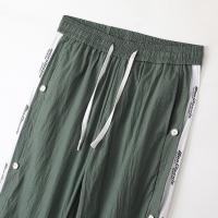 China Summer Non Stretch Urban Fashion jogger pants wholesale Dark Green Light Grey Custom (KU24108) for sale