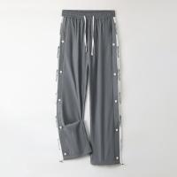 China Summer Non Stretch Urban Fashion jogger pants wholesale Dark Green Light Grey Custom (KU24108) for sale