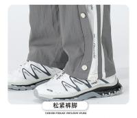 China Summer Non Stretch Urban Fashion jogger pants wholesale Dark Green Light Grey Custom (KU24108) for sale