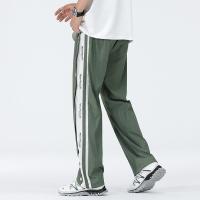China Dark Green Light Grey Summer Non Stretch Urban Fashion jogger pants wholesale Dark Green Light Grey Regular Custom (KU24108) for sale