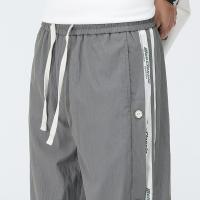 China Dark Green Light Grey Summer Non Stretch Urban Fashion jogger pants wholesale Dark Green Light Grey Regular Custom (KU24108) for sale