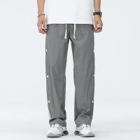 China Dark Green Light Grey Summer Non Stretch Urban Fashion jogger pants wholesale Dark Green Light Grey Regular Custom (KU24108) for sale
