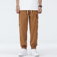 China Summer Non Stretch Straight Pant jogger pants wholesale Urban Fashion Regular Custom (KU24105) for sale