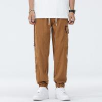 China Summer Non Stretch Straight Pant jogger pants wholesale Urban Fashion Regular Custom (KU24105) for sale