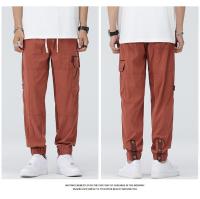 China Summer Non Stretch Straight Pant jogger pants wholesale Urban Fashion Regular Custom (KU24105) for sale
