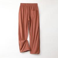 China Black Black Summer Non Stretch wide leg track pants Straight Pant Urban Fashion Custom (KU24103) for sale