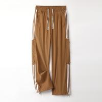 China Summer Non Stretch Urban Fashion wide leg track pants Custom (KU24102) for sale