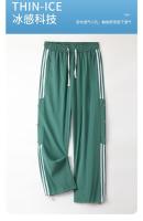 China Summer Non Stretch Urban Fashion wide leg track pants Custom (KU24102) for sale