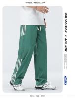 China Summer Non Stretch Urban Fashion wide leg track pants Custom (KU24102) for sale