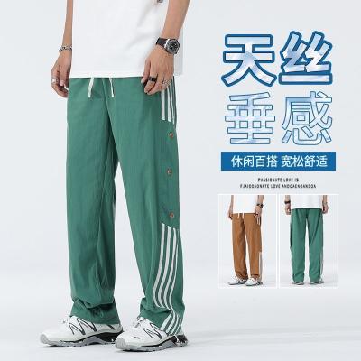 China Urban Fashion Summer Non Stretch Urban Fashion wide leg track pants Custom (KU24102) for sale