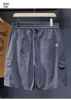 China Mid Waist Khaki Grey Cotton 35% wholesale men shorts cargo Spring/Summer Loose Fit Custom (DY001) for sale