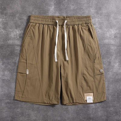 China Khaki Grey Mid Waist Khaki Grey Cotton 35% wholesale men shorts cargo Spring/Summer Loose Fit Custom (DY001) for sale