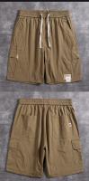 China Khaki Grey Mid Waist Khaki Grey Cotton 35% wholesale men shorts cargo Spring/Summer Loose Fit Custom (DY001) for sale