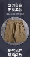 China Khaki Grey Mid Waist Khaki Grey Cotton 35% wholesale men shorts cargo Spring/Summer Loose Fit Custom (DY001) for sale