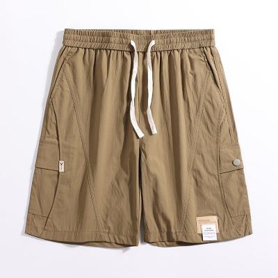 China Mid Waist Khaki Grey Cotton 35% mens shorts wholesale suppliers Spring/Summer Loose Fit Custom (DY001) for sale