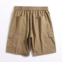 China Mid Waist Khaki Grey Cotton 35% mens shorts wholesale suppliers Spring/Summer Loose Fit Custom (DY001) for sale