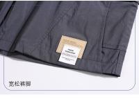 China Mid Waist Khaki Grey Cotton 35% mens shorts wholesale suppliers Spring/Summer Loose Fit Custom (DY001) for sale