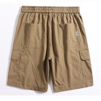 China Mid Waist Khaki Grey Cotton 35% mens shorts wholesale suppliers Spring/Summer Loose Fit Custom (DY001) for sale