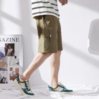 China Mid Waist Mid Waist Khaki Grey Cotton 35% wholesale men shorts cargo Spring/Summer Loose Fit Custom (DY001) for sale