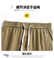 China Mid Waist Mid Waist Khaki Grey Cotton 35% wholesale men shorts cargo Spring/Summer Loose Fit Custom (DY001) for sale