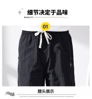 China White Black Mid Waist White Black Spring/Summer wholesale men shorts cargo Polyamide (Nylon) 100% Loose Fit Custom (DY005) for sale