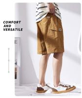 China Grey Mid Waist Spring/Summer wholesale men shorts cargo Polyamide (Nylon) 100% Loose Fit Custom (DY004) for sale