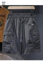 China Grey Grey Mid Waist Spring/Summer wholesale men shorts cargo Polyamide (Nylon) 100% Loose Fit Custom (DY004) for sale