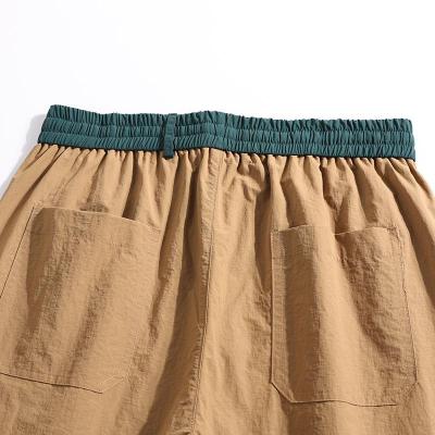 China Mid Waist Green Yellow Spring/Summer wholesale men shorts cargo Polyamide (Nylon) 100% Loose Fit Custom (DY003) for sale