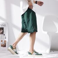 China Mid Waist Spring/Summer Yellow Army Green mens shorts wholesale suppliers Polyamide (Nylon) 100% Loose Fit Custom (DY003) for sale