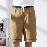 China Mid Waist Spring/Summer Yellow Army Green mens shorts wholesale suppliers Polyamide (Nylon) 100% Loose Fit Custom (DY003) for sale