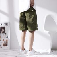 China Mid Waist Spring/Summer Army Green Black wholesale men shorts cargo Polyurethane Elastane 100% Loose Fit Custom (DY002) for sale